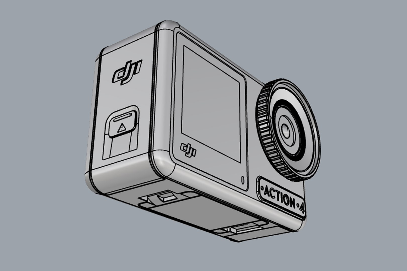 DJI Osmo Action 4 3D model - TurboSquid 2154289