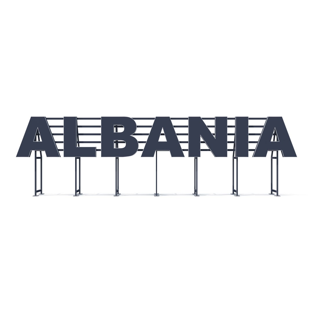 3D Country Sign Albania - TurboSquid 1802104