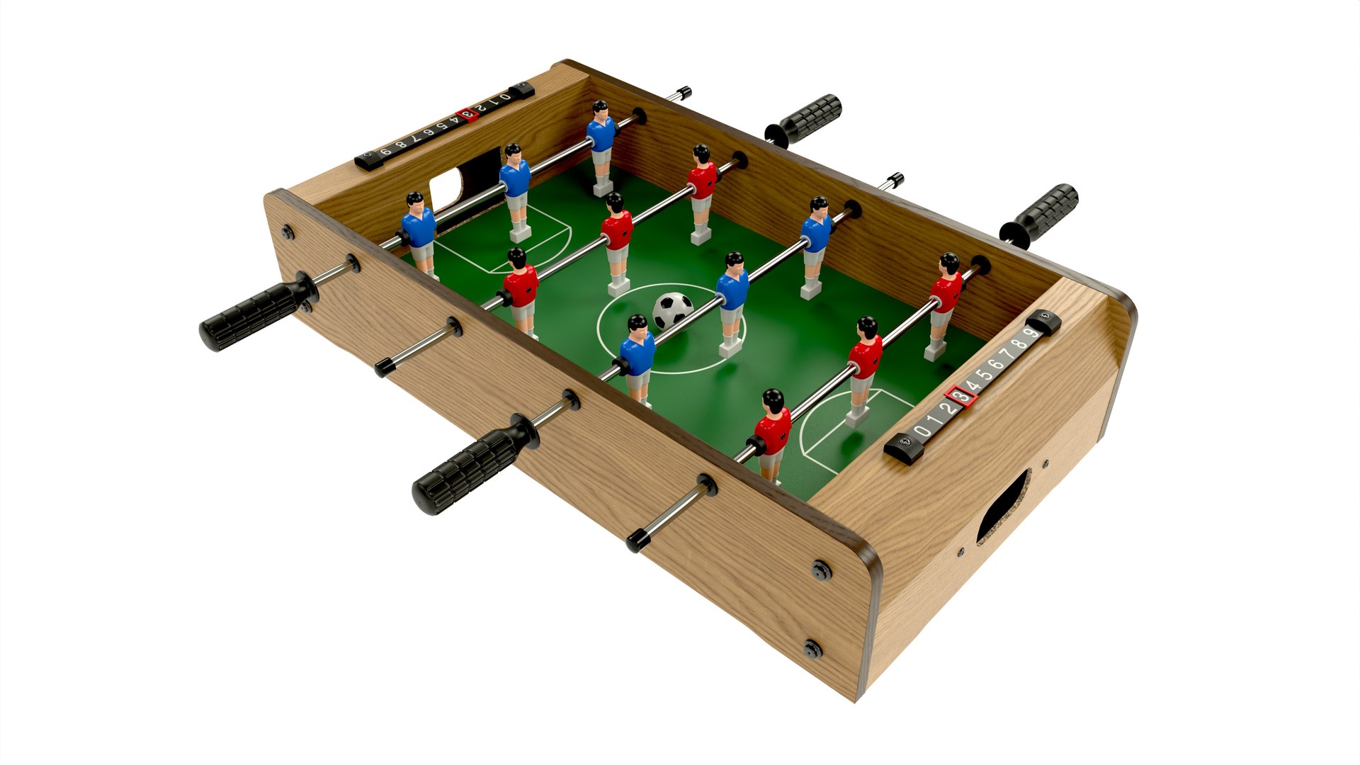3D model Football Table Game Wooden - TurboSquid 2166656
