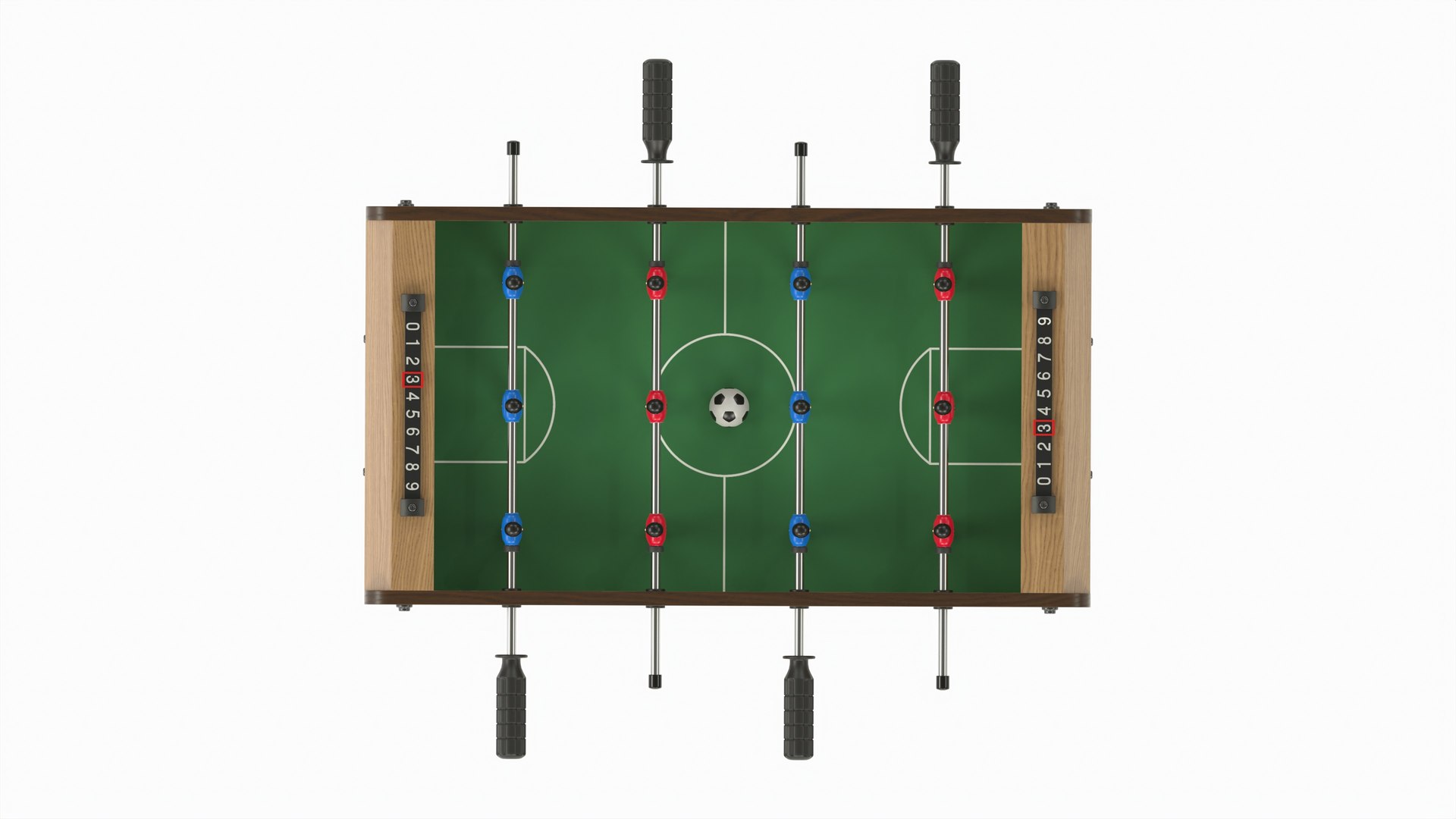 3D model Football Table Game Wooden - TurboSquid 2166656