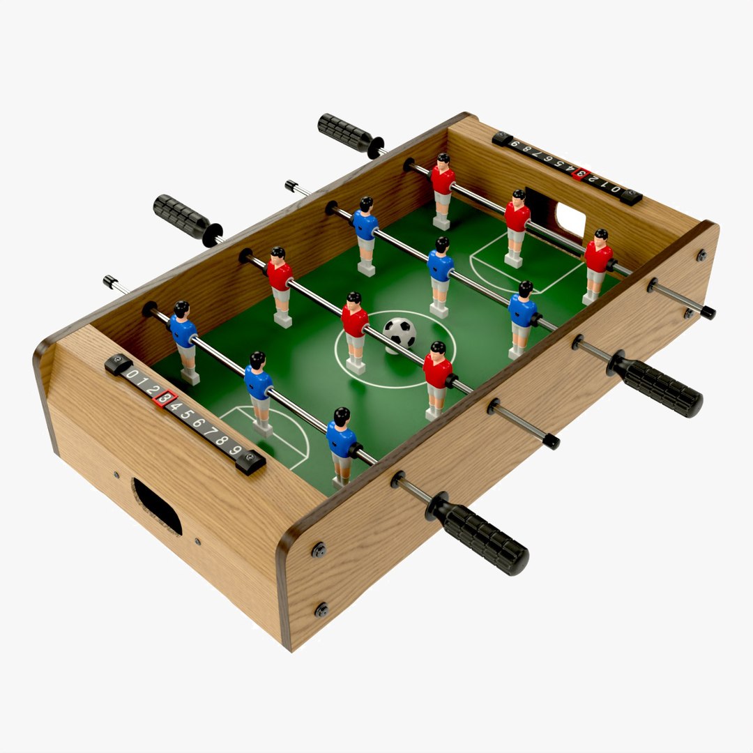 3D model Football Table Game Wooden - TurboSquid 2166656