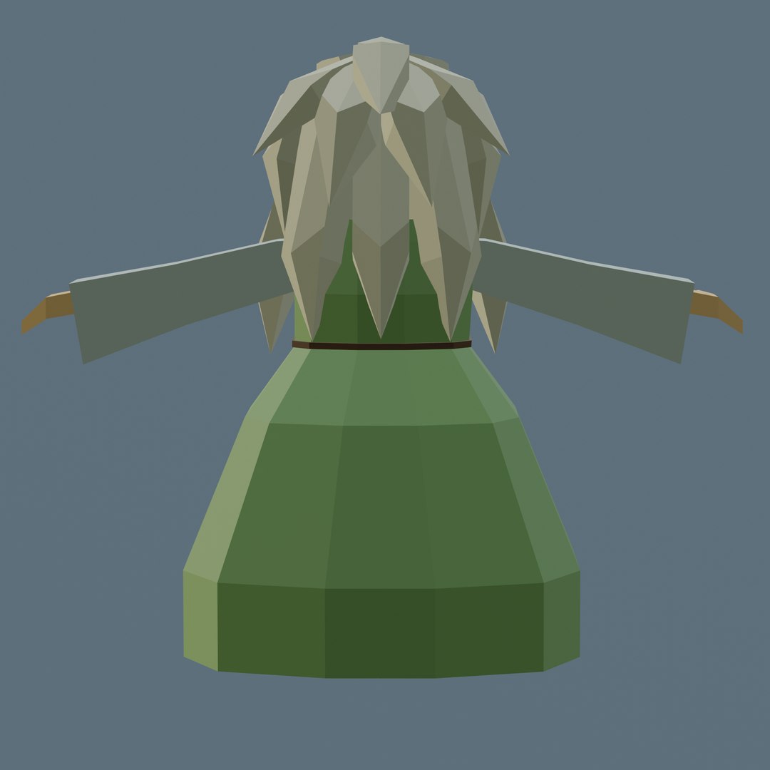 3D Low Poly Style Witch - TurboSquid 2201557