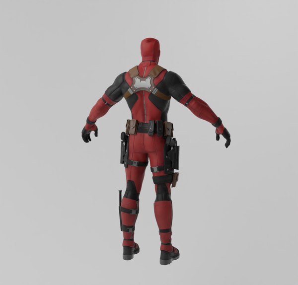 3D model Deadpool Lowpoly Rigged - TurboSquid 2034138