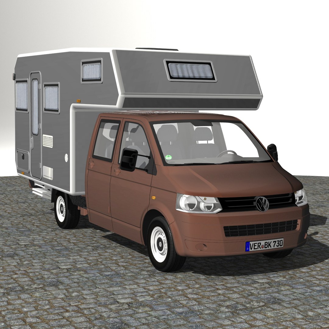t5 camper crew cab 3d 3ds