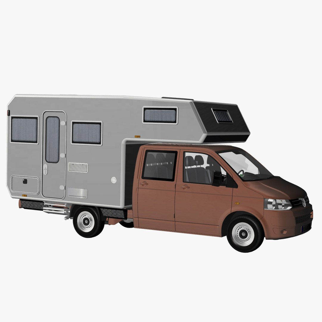t5 camper crew cab 3d 3ds