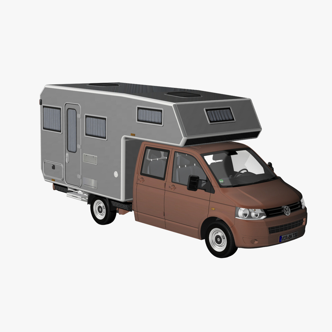 t5 camper crew cab 3d 3ds