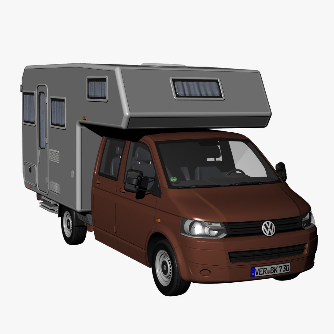 t5 camper crew cab 3d 3ds