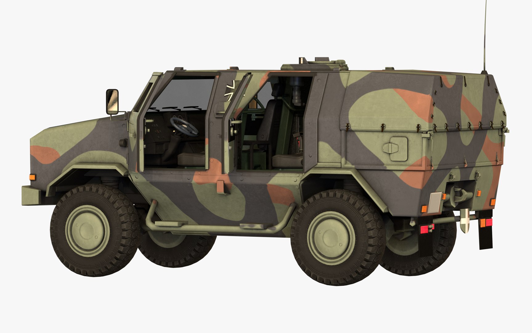 3D dingo 4x4 afv Armored LODs Game Ready - TurboSquid 2101123