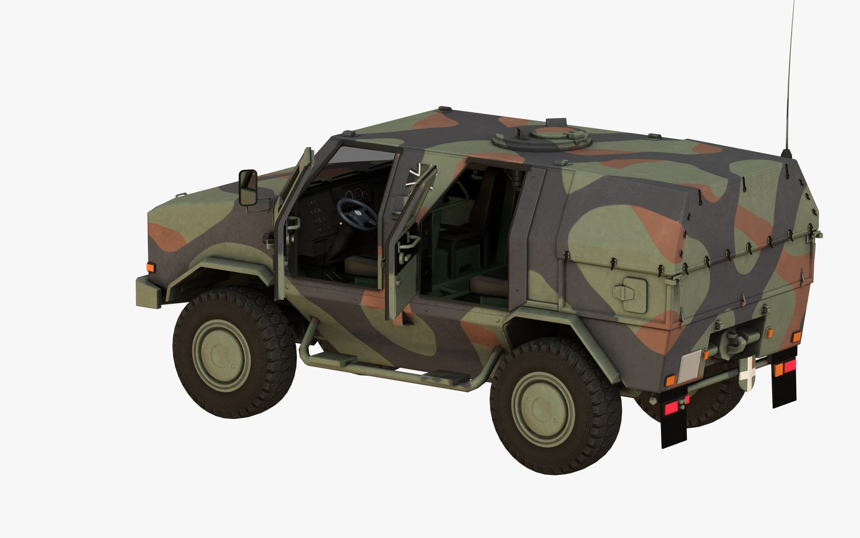 3D dingo 4x4 afv Armored LODs Game Ready - TurboSquid 2101123