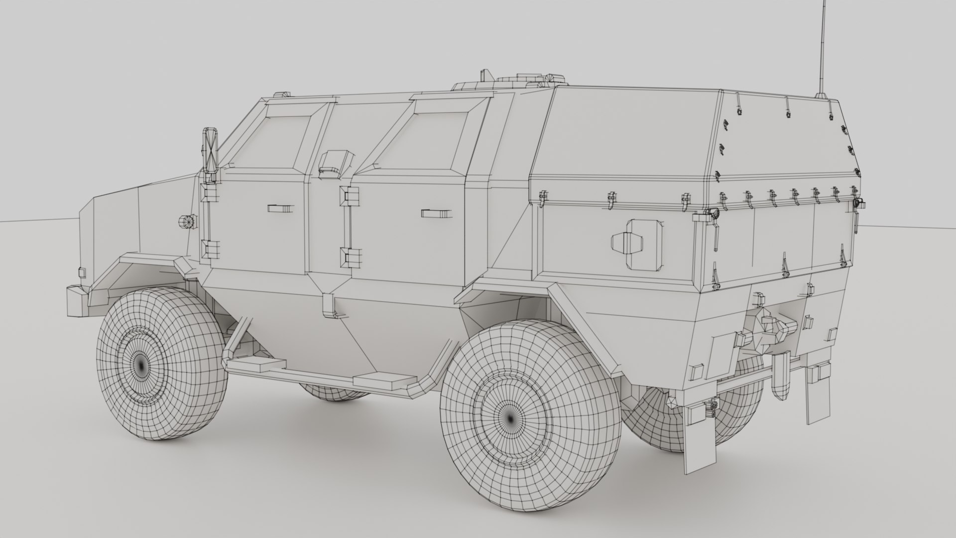 3D dingo 4x4 afv Armored LODs Game Ready - TurboSquid 2101123