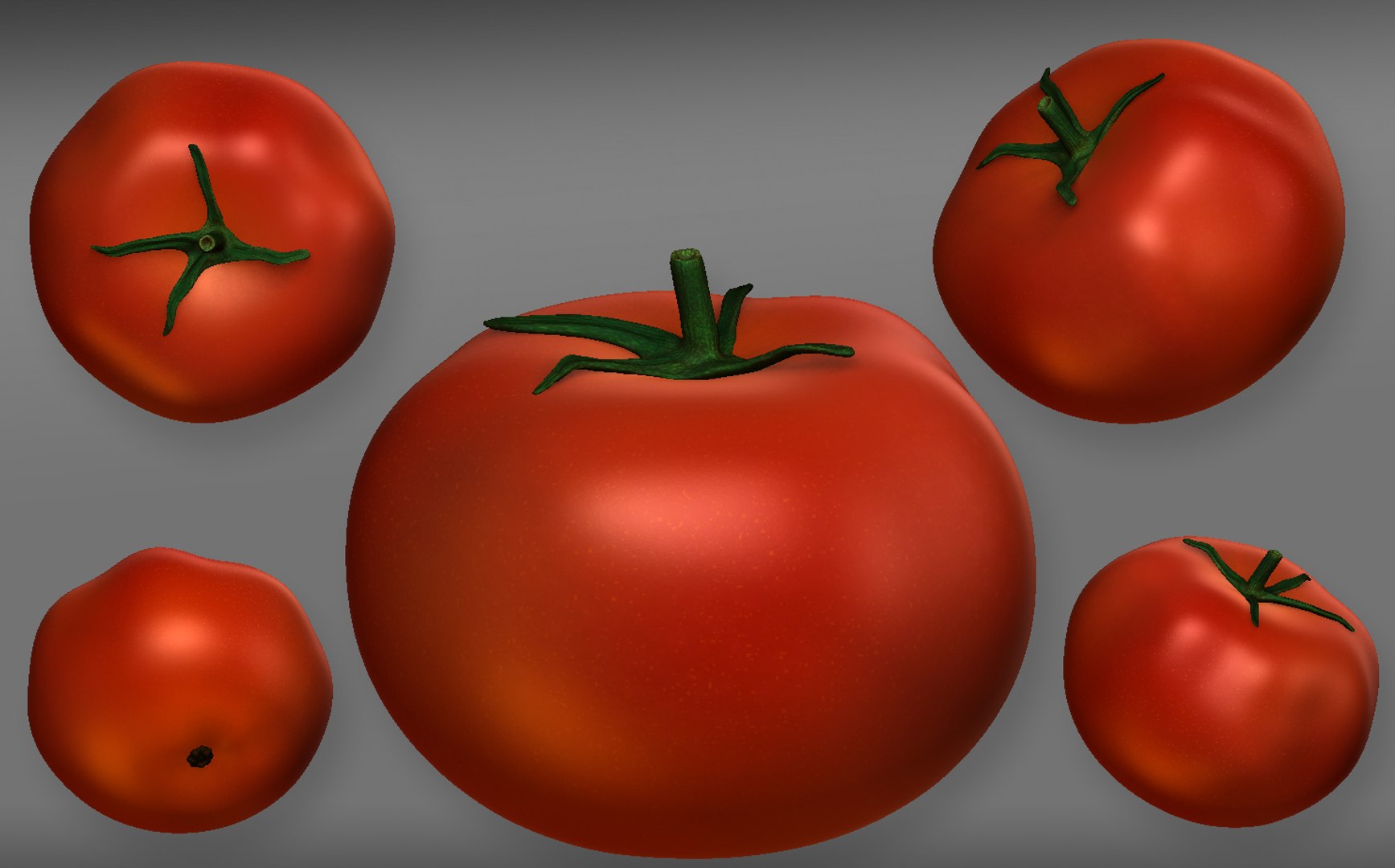 3d Zbrush Tomato Model