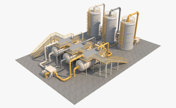 Petroleum Refinery 3D Models for Download | TurboSquid