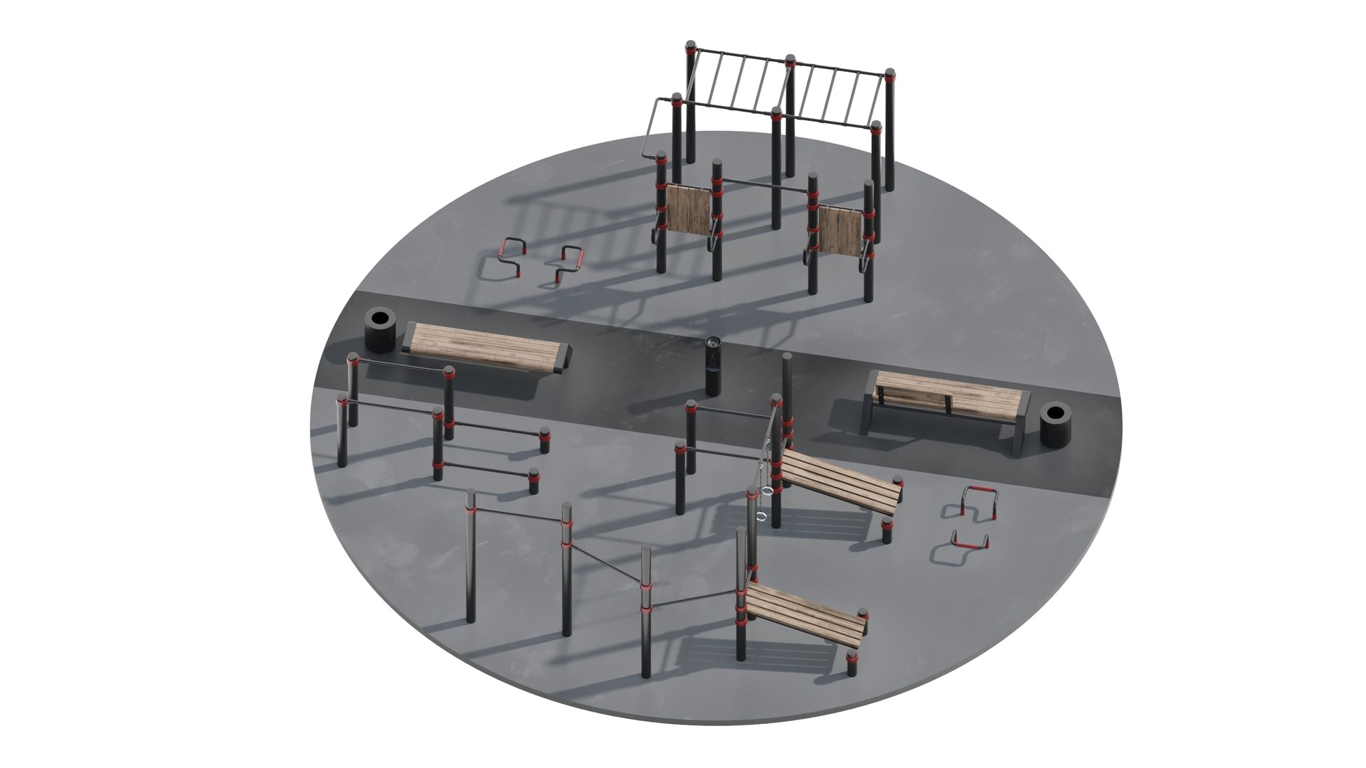 Workout Space 3D Model - TurboSquid 1931731