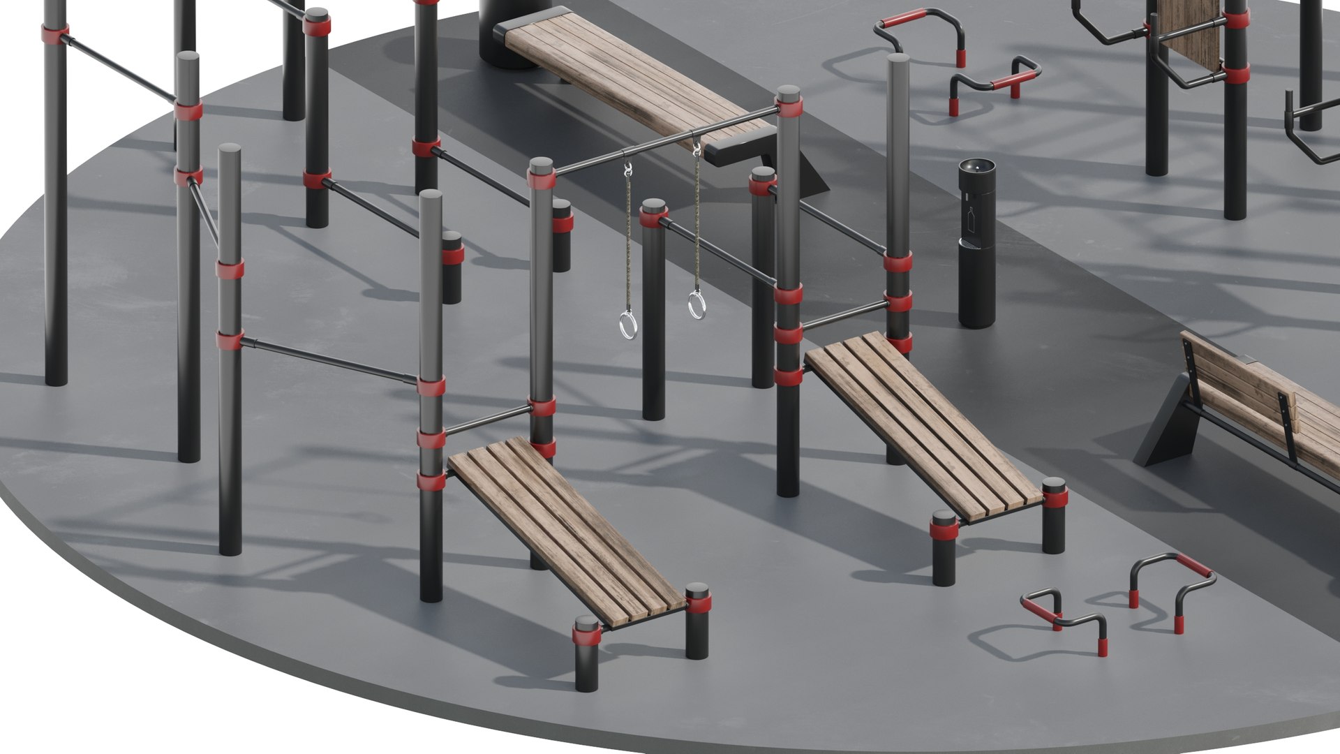 Workout Space 3D Model - TurboSquid 1931731
