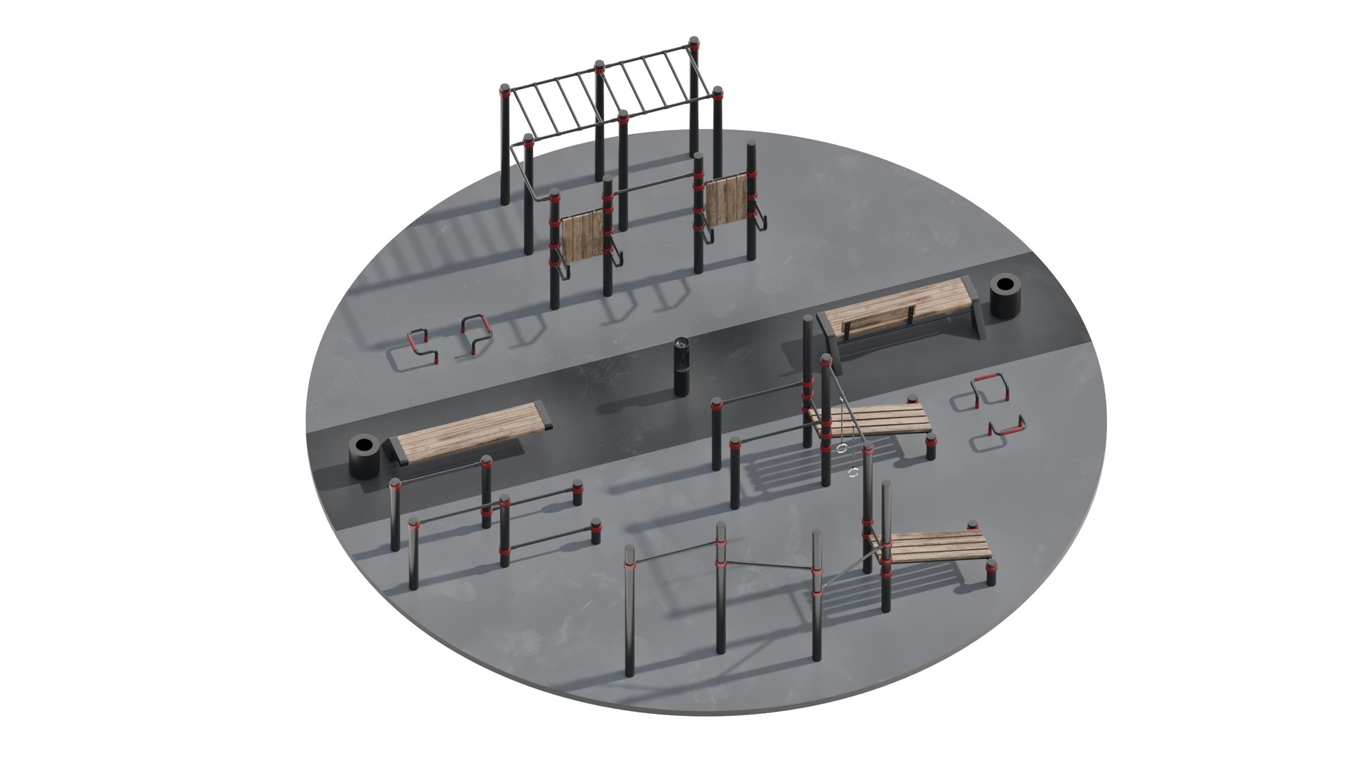 Workout Space 3D Model - TurboSquid 1931731