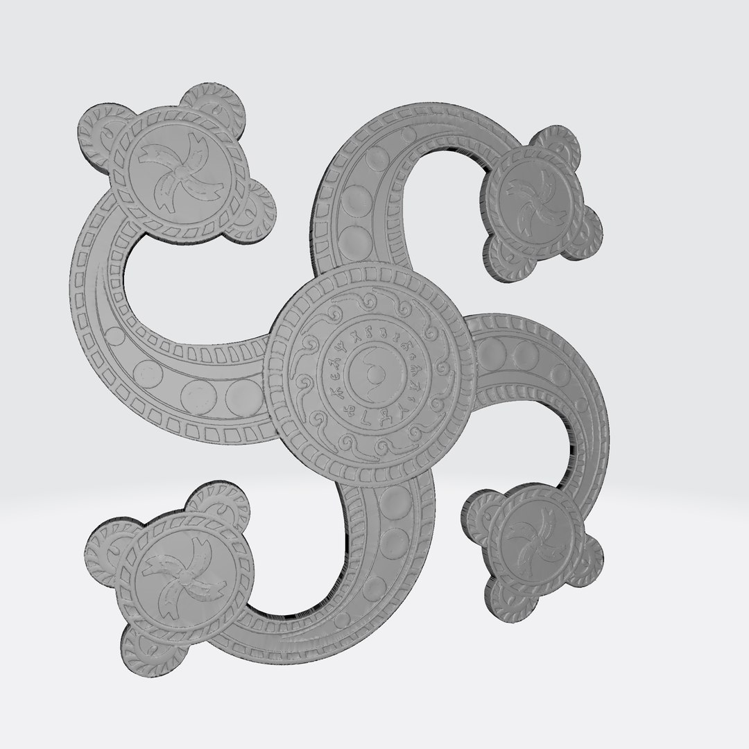 Dacian Emblem Ancient Flower 3D Model - TurboSquid 1760210
