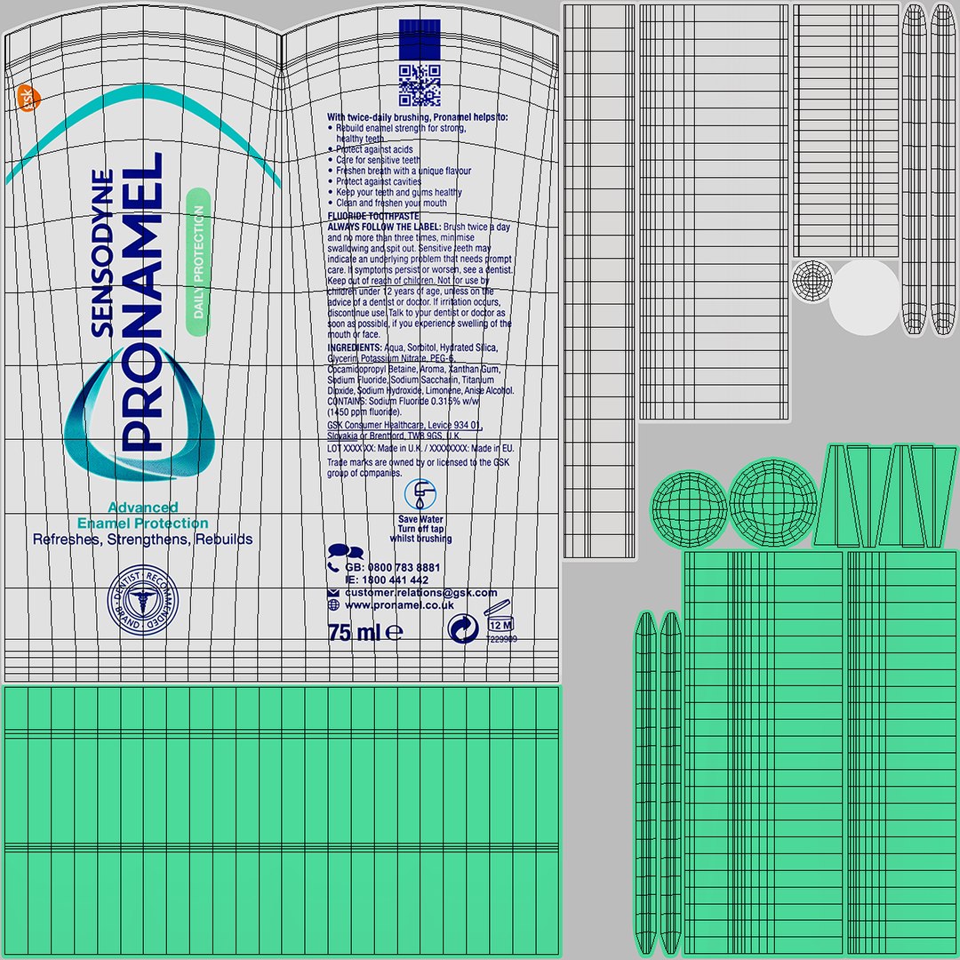 3D Model Pronamel Toothpaste 01 New - TurboSquid 1904750