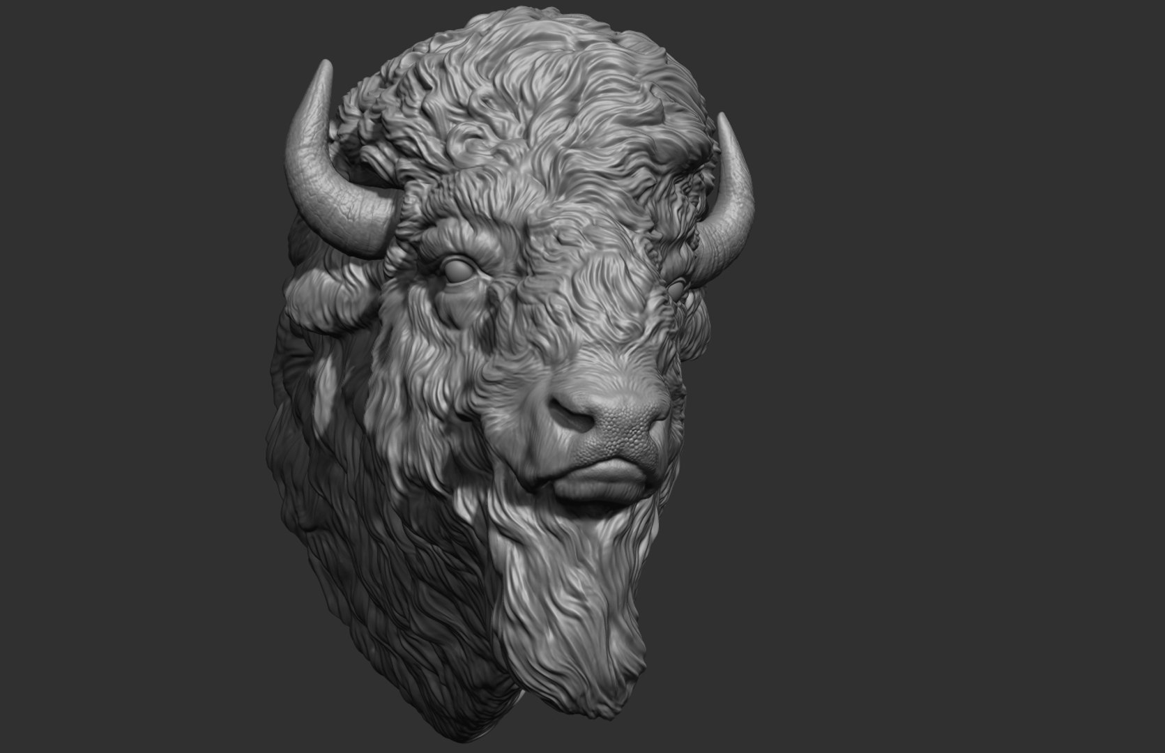 Bison Bust 3D - TurboSquid 1782359