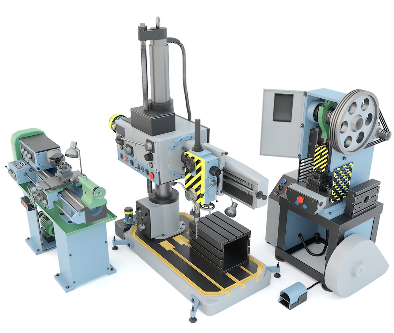 Industrial machine tool - Mechanical press - lathe machine - Drilling ...