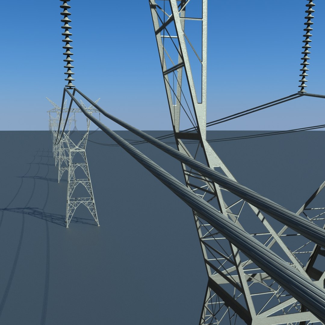 Powerline Pylons 3d Model