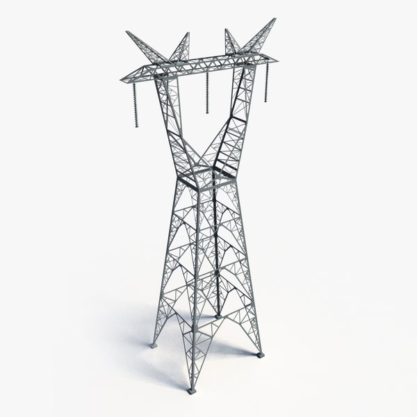 powerline pylons 3d model