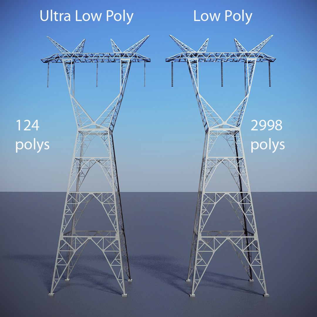 Powerline Pylons 3d Model