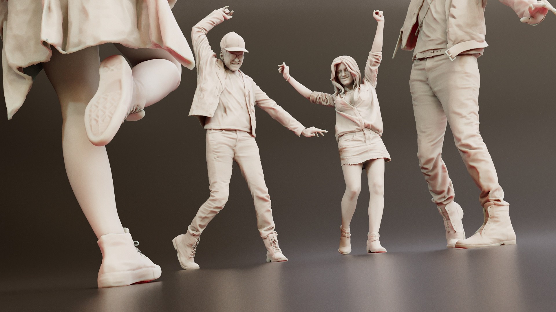 Young Pop Rock Crowd Man Woman 3D Scan 3D Model - TurboSquid 2059344