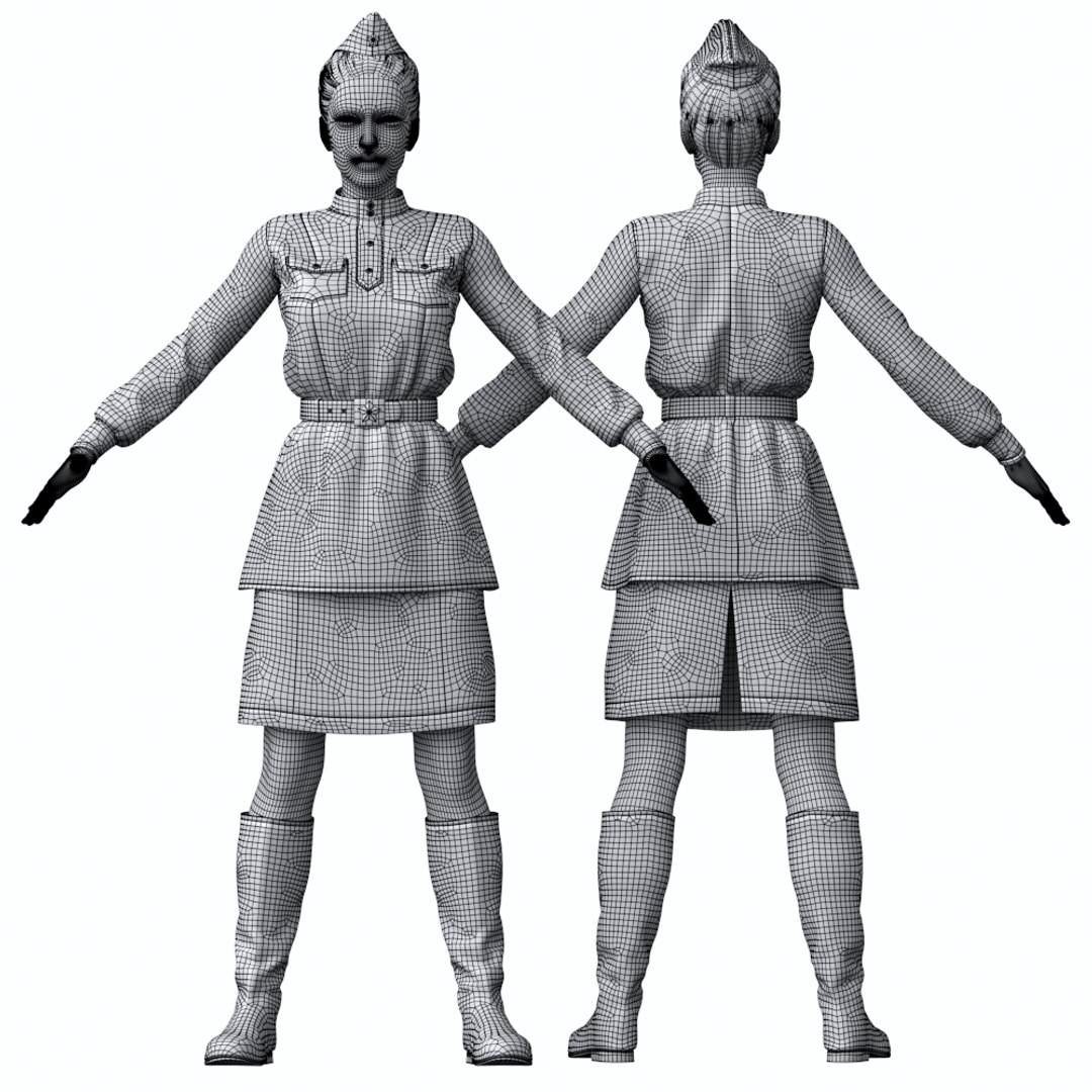 3D Soviet Military Uniform - TurboSquid 1549079
