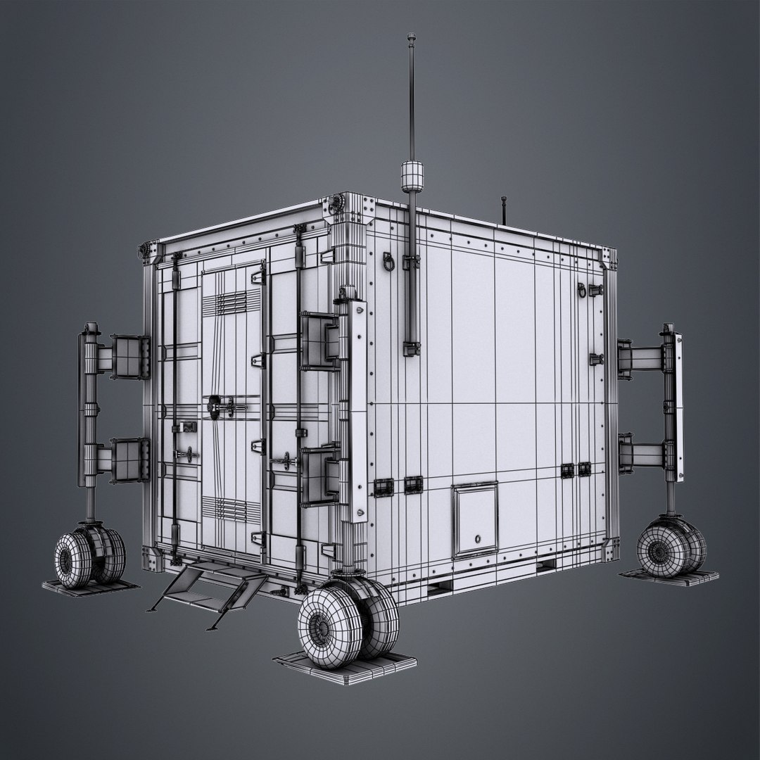 uav drone container 3d model