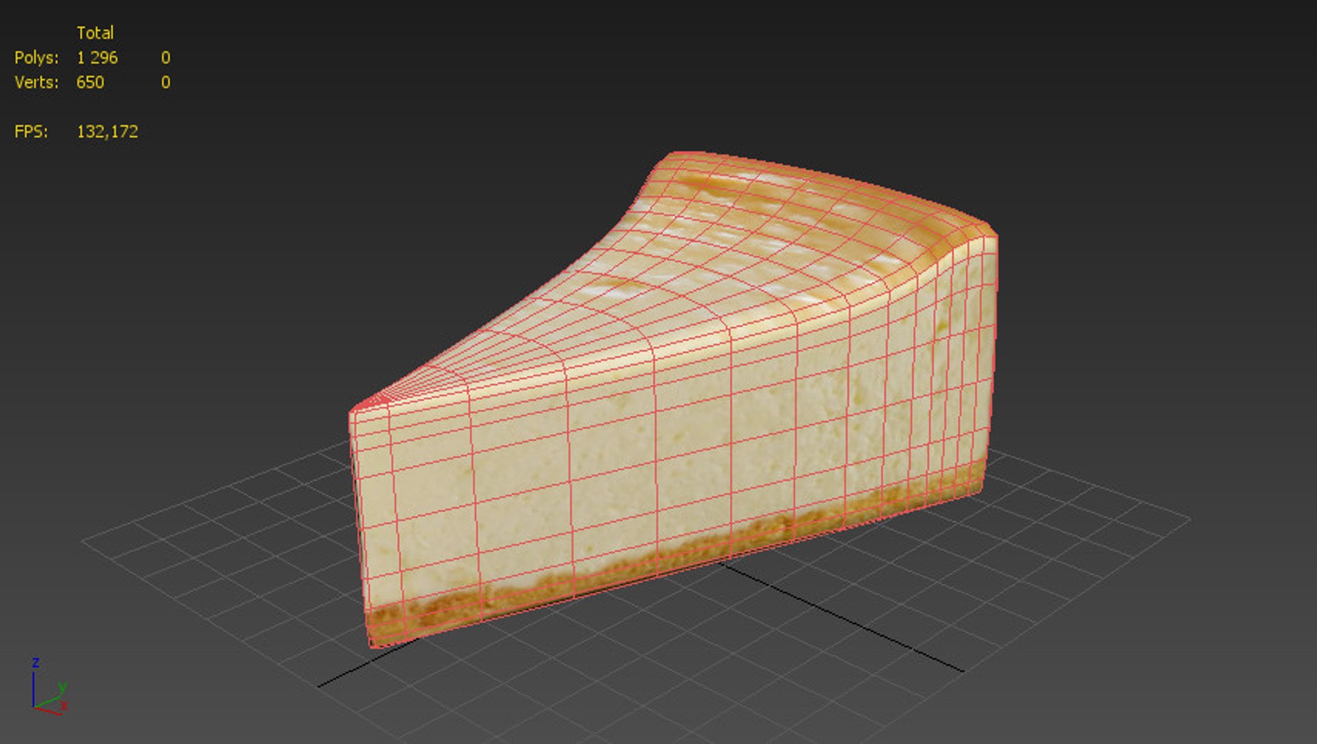 3D Model Cheesecake Piece - TurboSquid 1881768