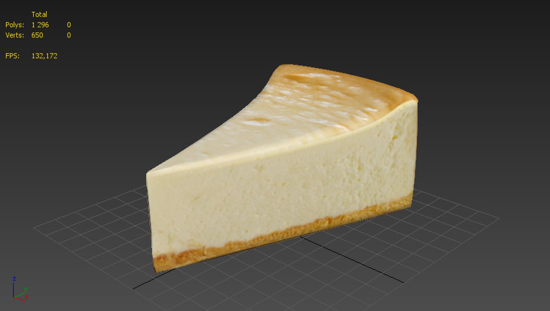 3D Model Cheesecake Piece - TurboSquid 1881768