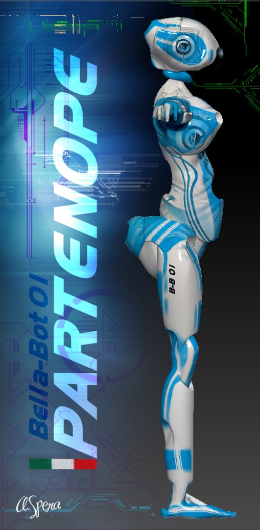 3d Bella-bot Robot Avatar