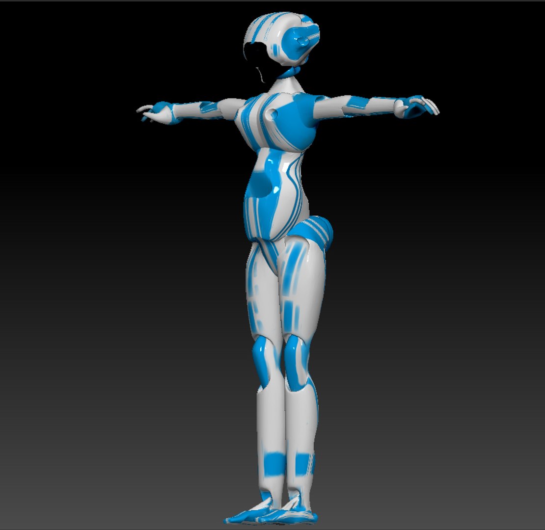 3d Bella-bot Robot Avatar
