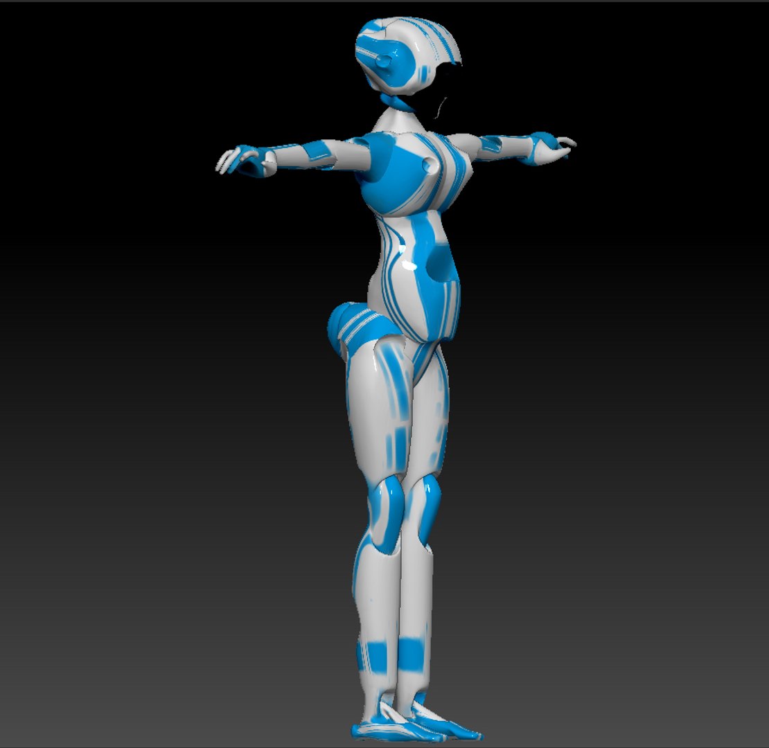 3d Bella-bot Robot Avatar