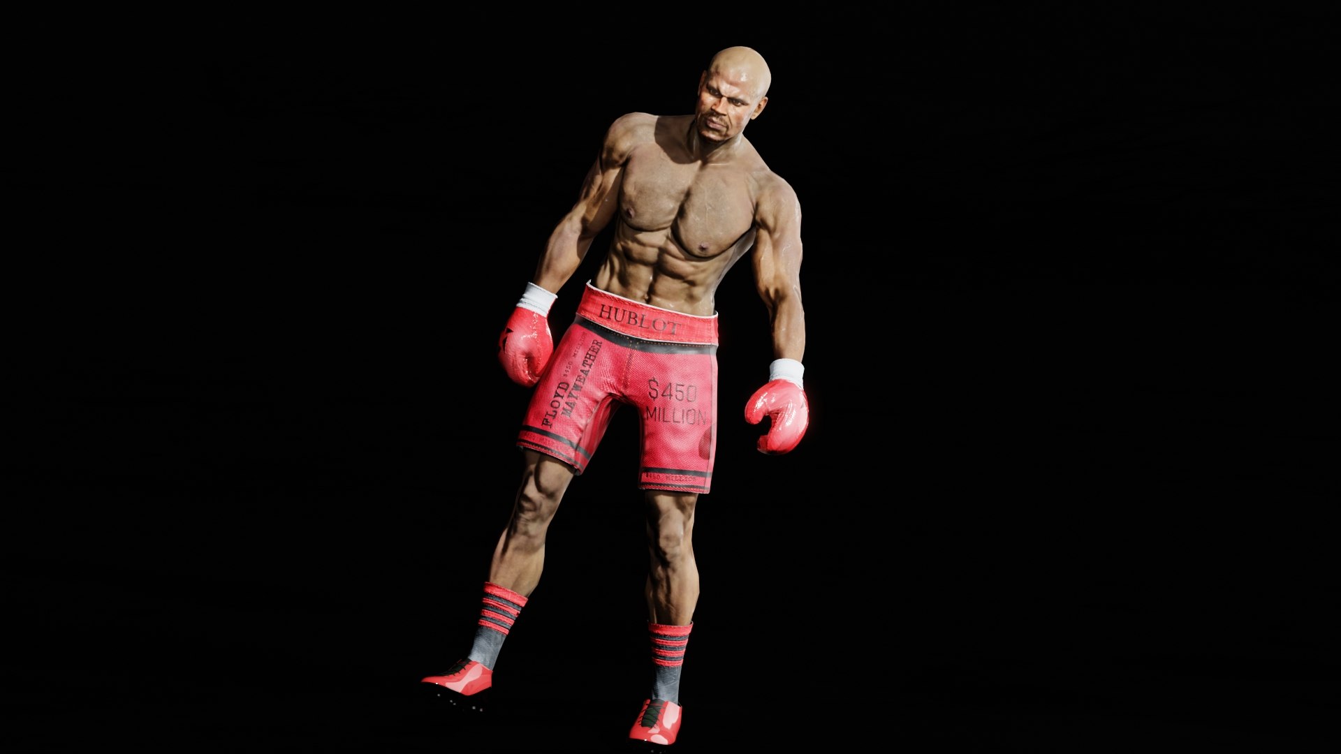 Professional 3D Boxer Character For Animations And Games 3D Model ...