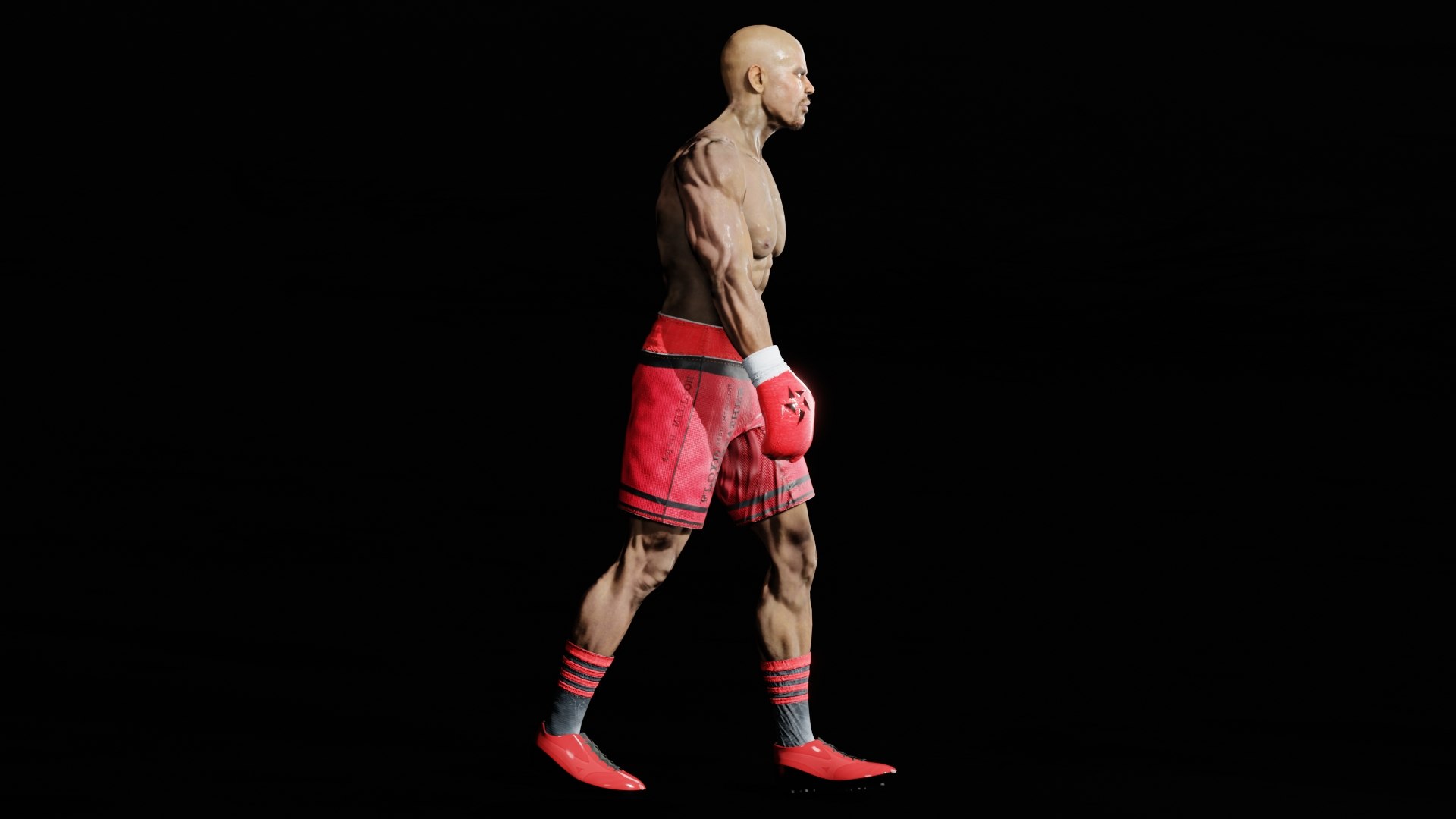Professional 3D Boxer Character For Animations And Games 3D Model ...