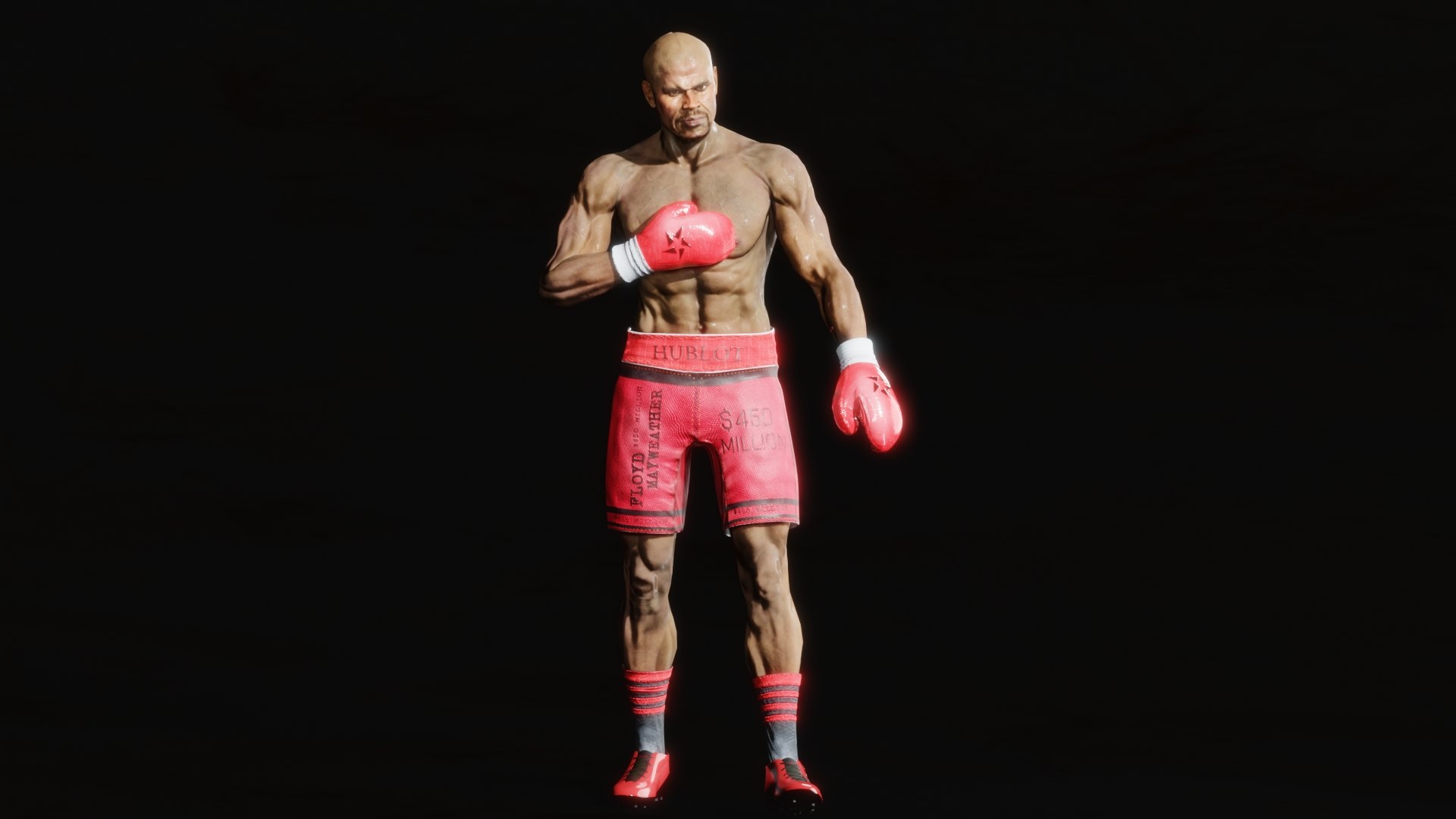 Professional 3D Boxer Character For Animations And Games 3D Model ...