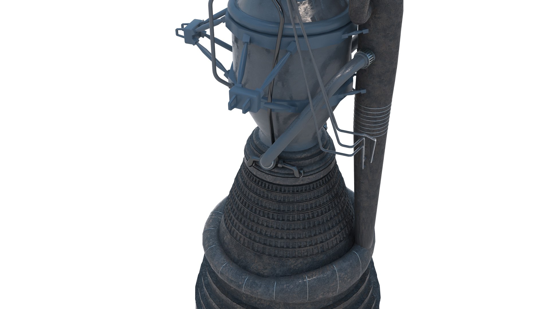3D Model F-1 Engine Saturn Rocket - TurboSquid 2075971