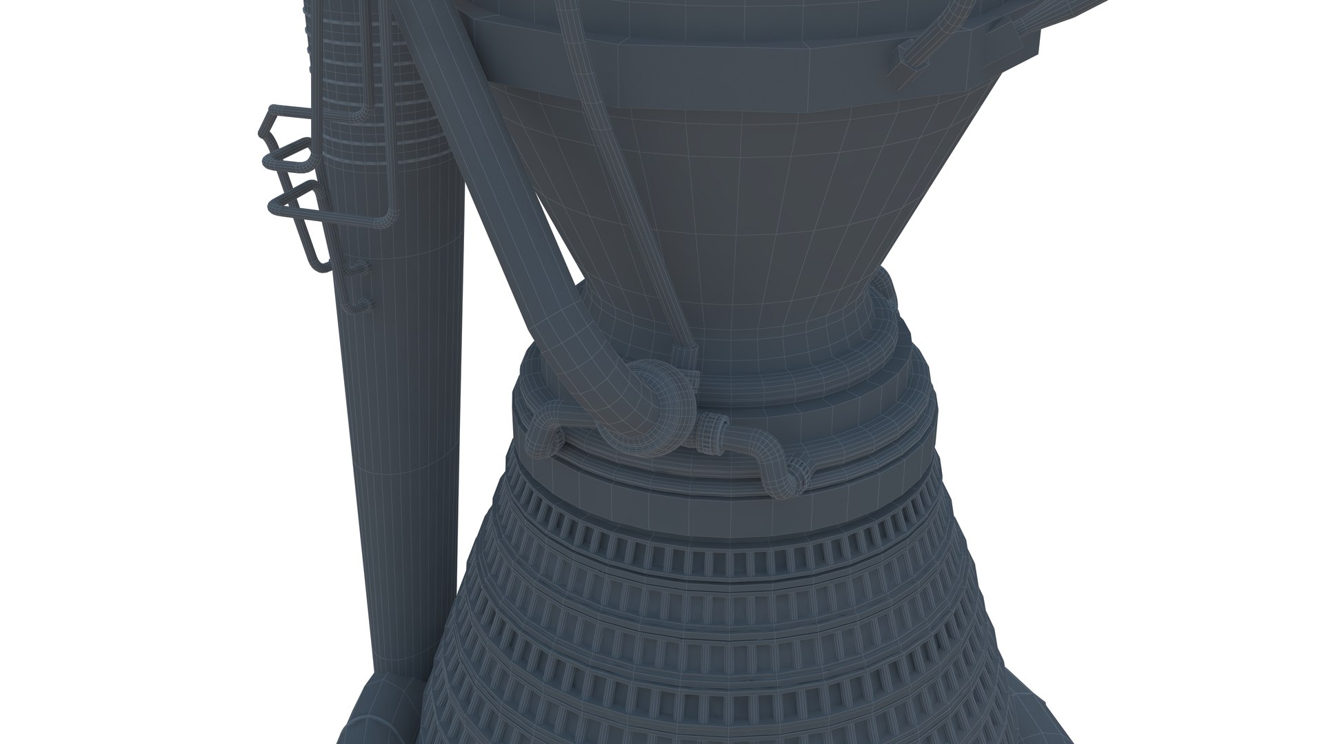 3D Model F-1 Engine Saturn Rocket - TurboSquid 2075971