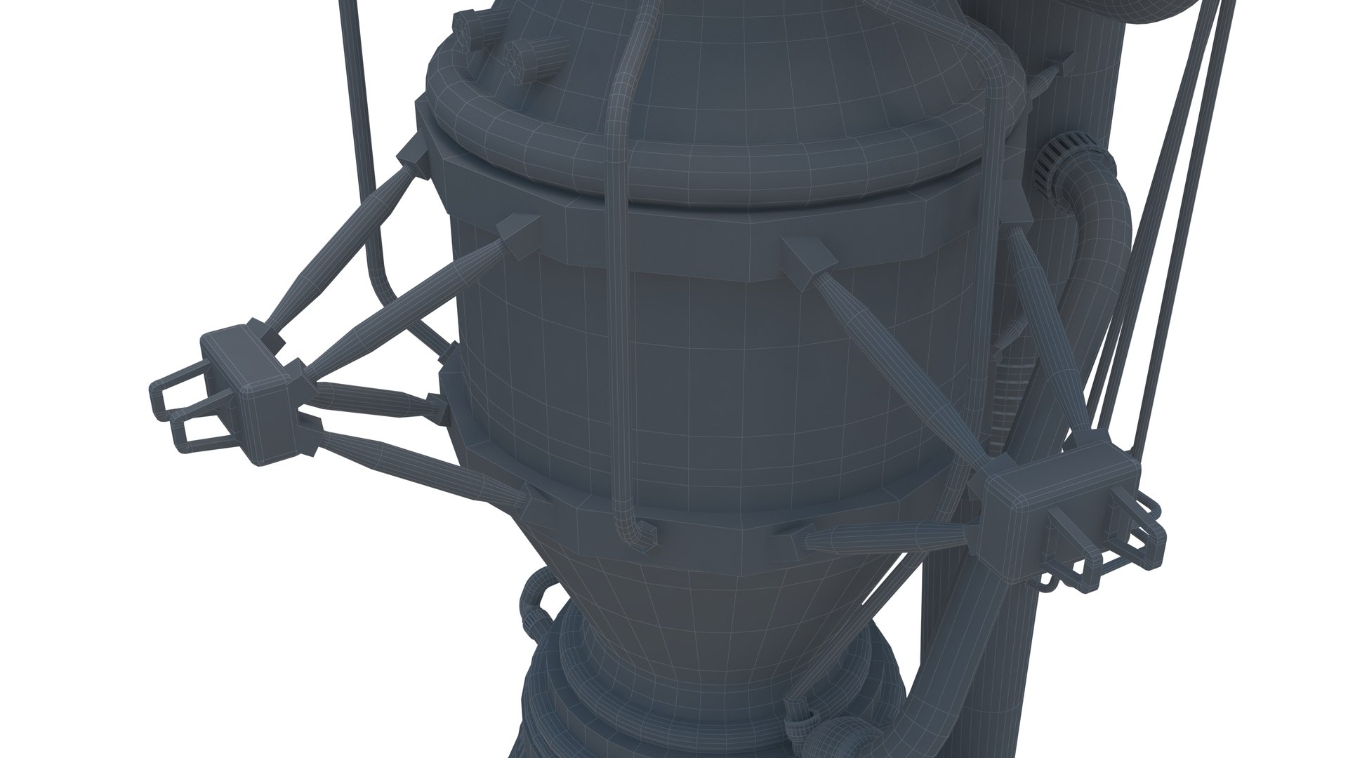 3D Model F-1 Engine Saturn Rocket - TurboSquid 2075971