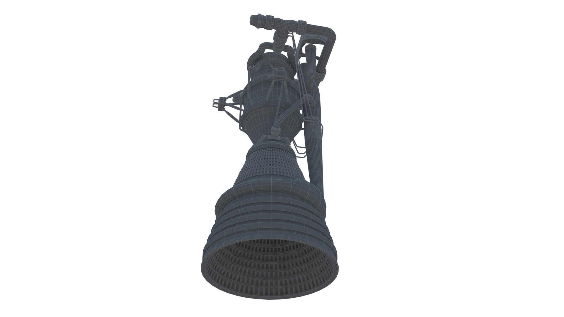 3D Model F-1 Engine Saturn Rocket - TurboSquid 2075971