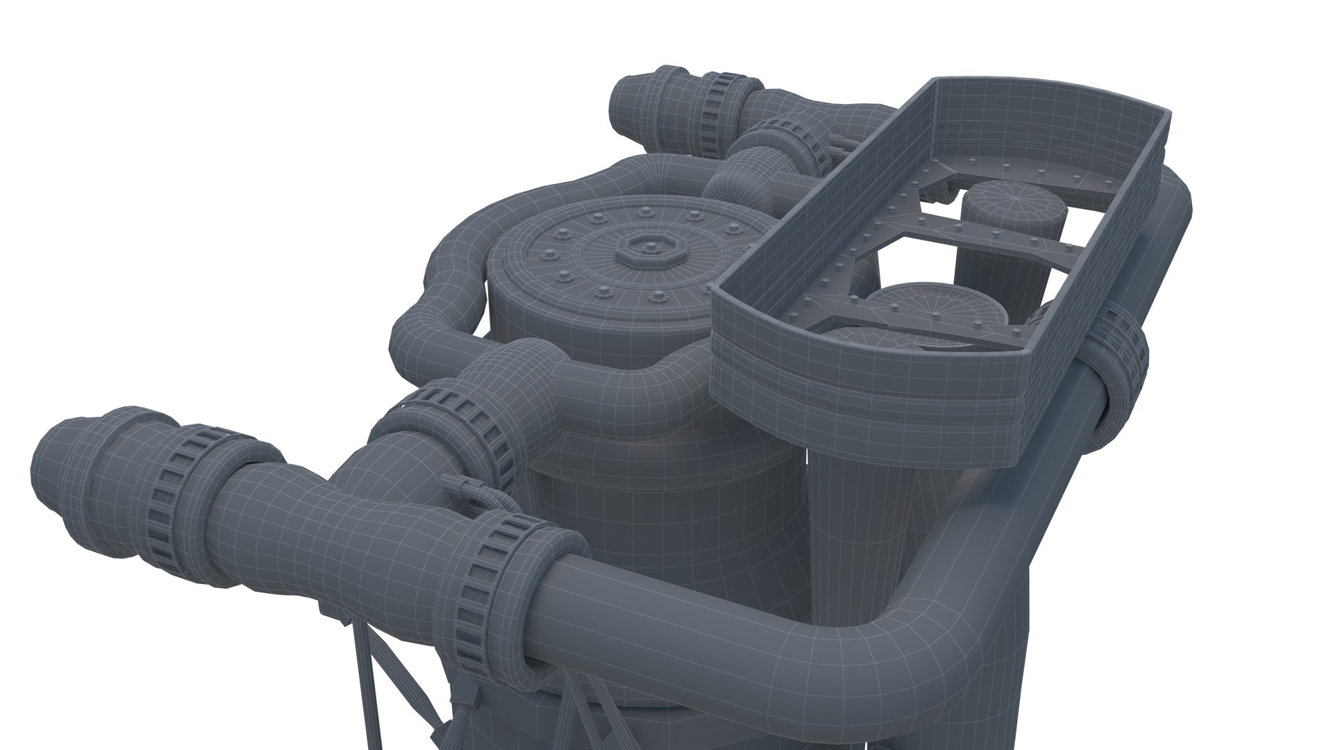 3D Model F-1 Engine Saturn Rocket - TurboSquid 2075971