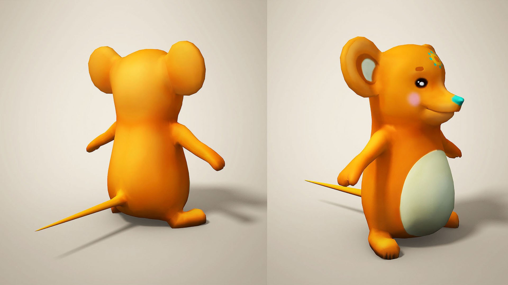 3D Cartoon Mouse Toon Model - TurboSquid 1699188