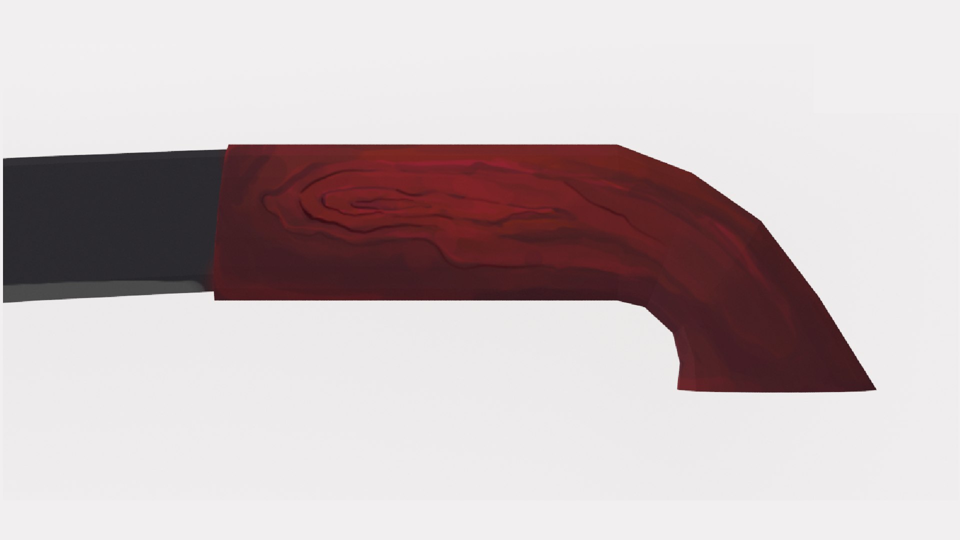 3D Lowpoly Parang Sawalku - Indonesian Traditional Weapon 3D ...