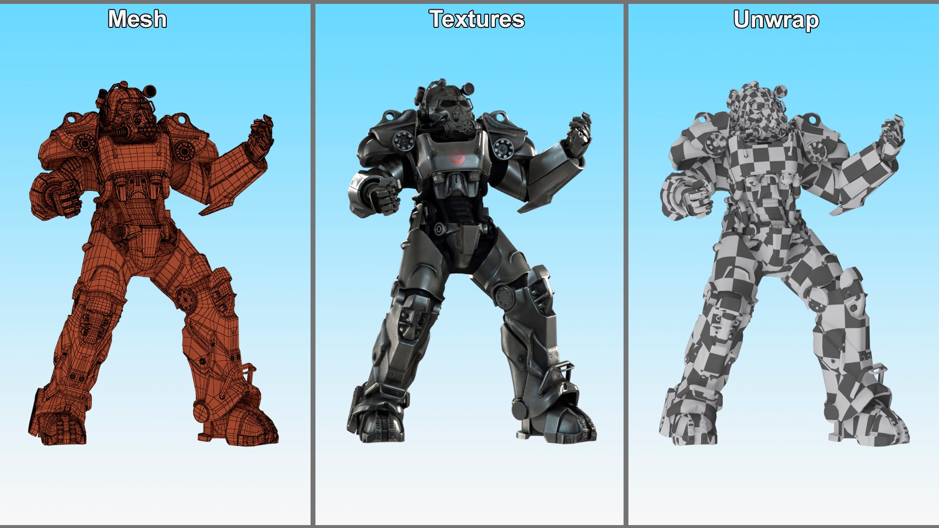 T 60 Combat Armor Fallout Talking 3D Model - TurboSquid 2252148