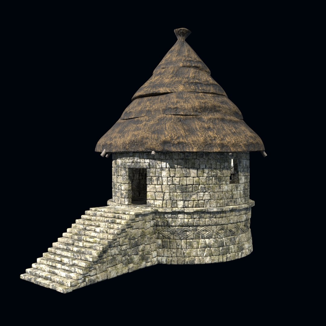 3D OLD ANCIENT HOUSE AZTEC MAYAN INCA STONE TEMPLE COLLECTION ...