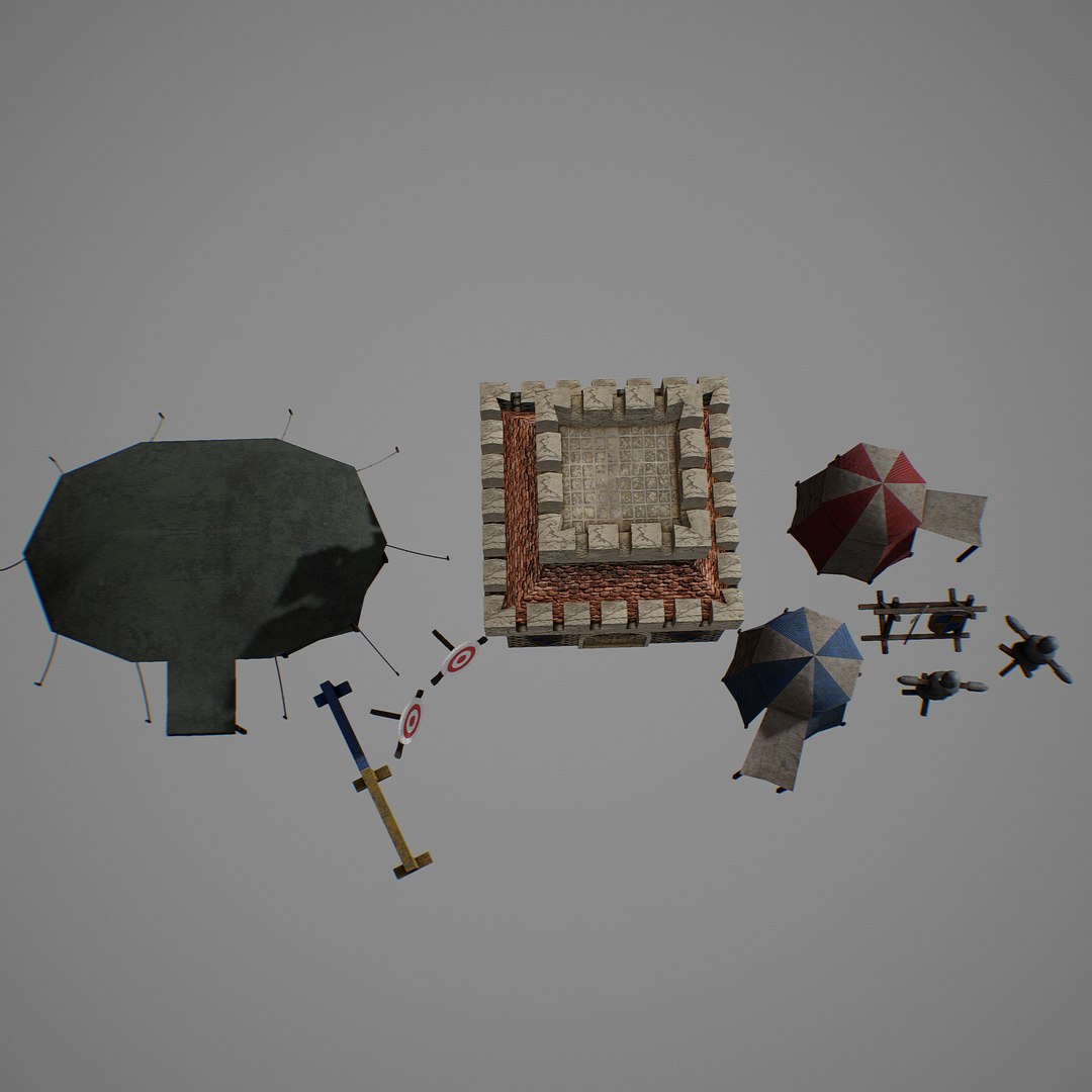 3D Medieval Barracks Buildings - TurboSquid 1258805