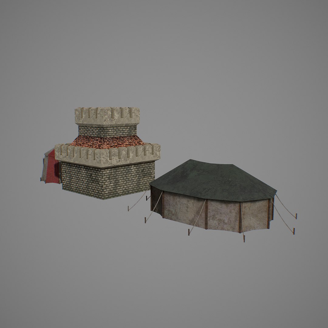 3D Medieval Barracks Buildings - TurboSquid 1258805