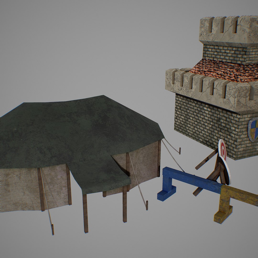 3D Medieval Barracks Buildings - TurboSquid 1258805