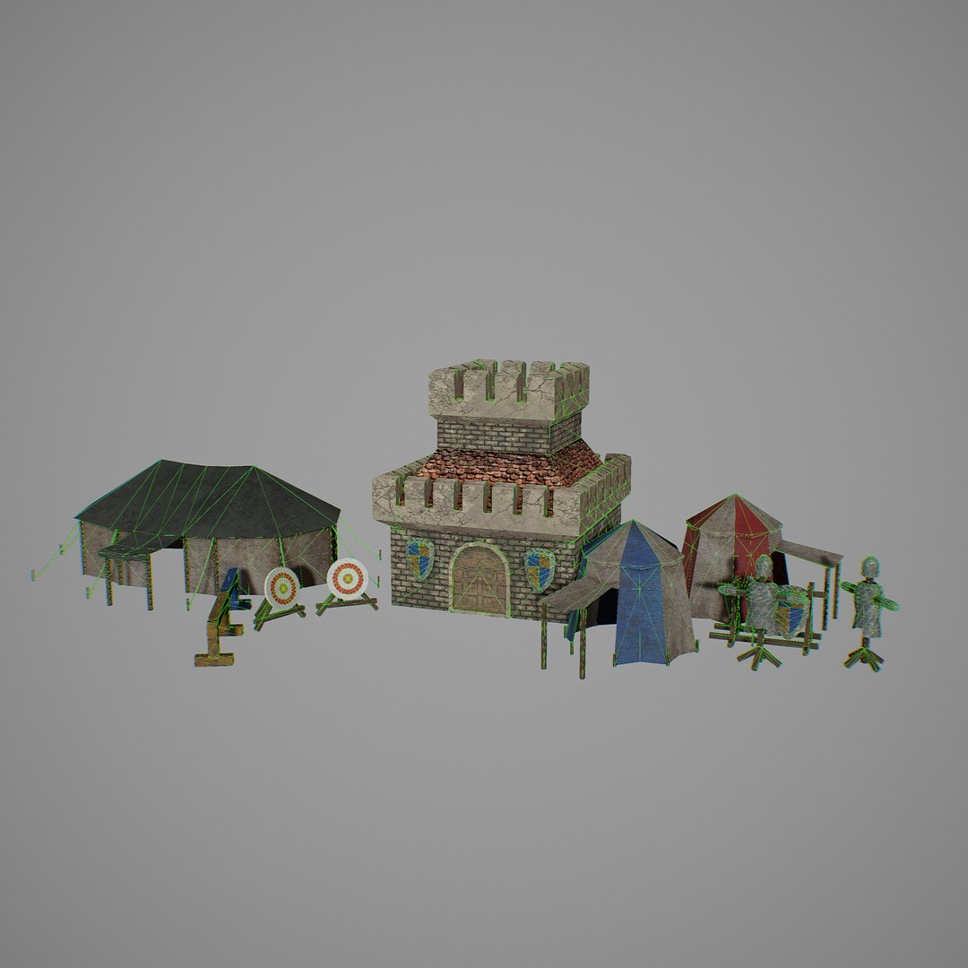 3D Medieval Barracks Buildings - TurboSquid 1258805